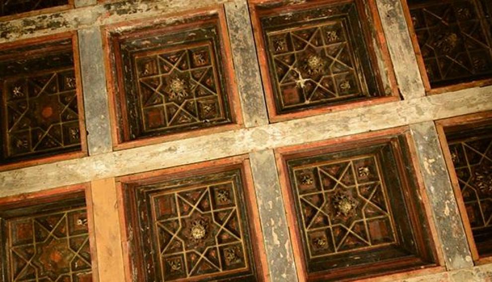 Nueva luz para uno de los artesonados más valiosos de Aragón