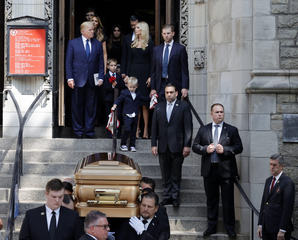 Funeral de Ivana Trump, la primera mujer del expresidente de Estados Unidos