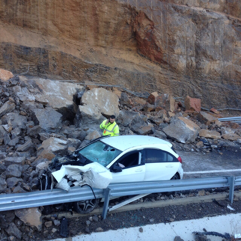 Desprendimiento de rocas en Monrepós