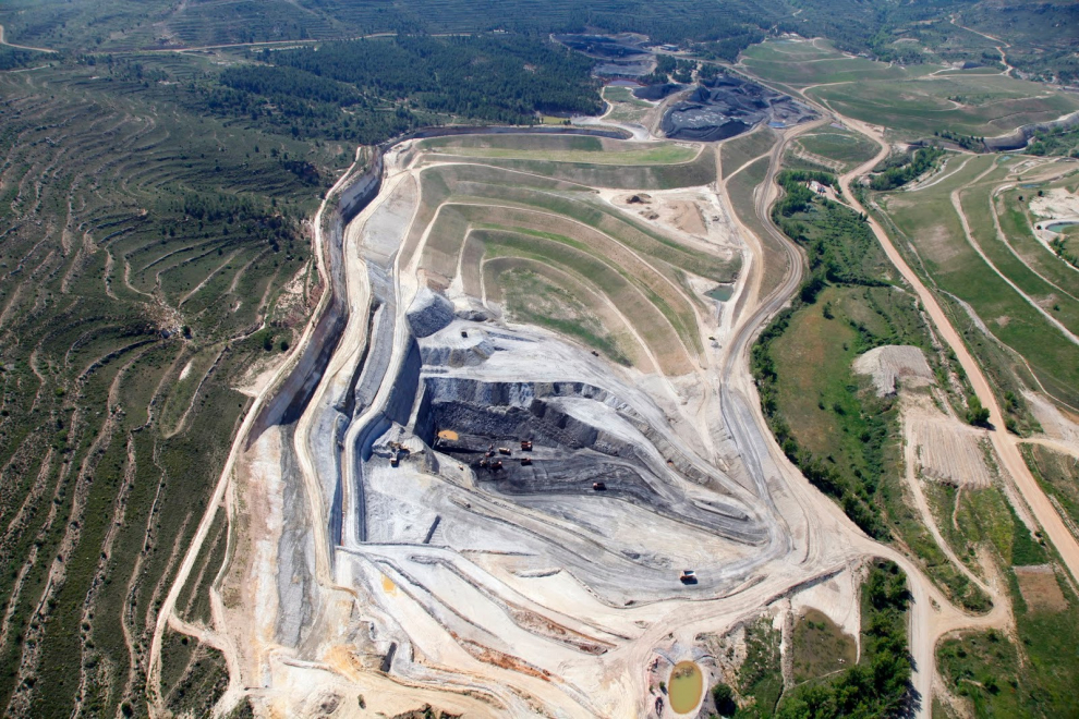 Restauración de la mina Mi Viña, en Estercuel