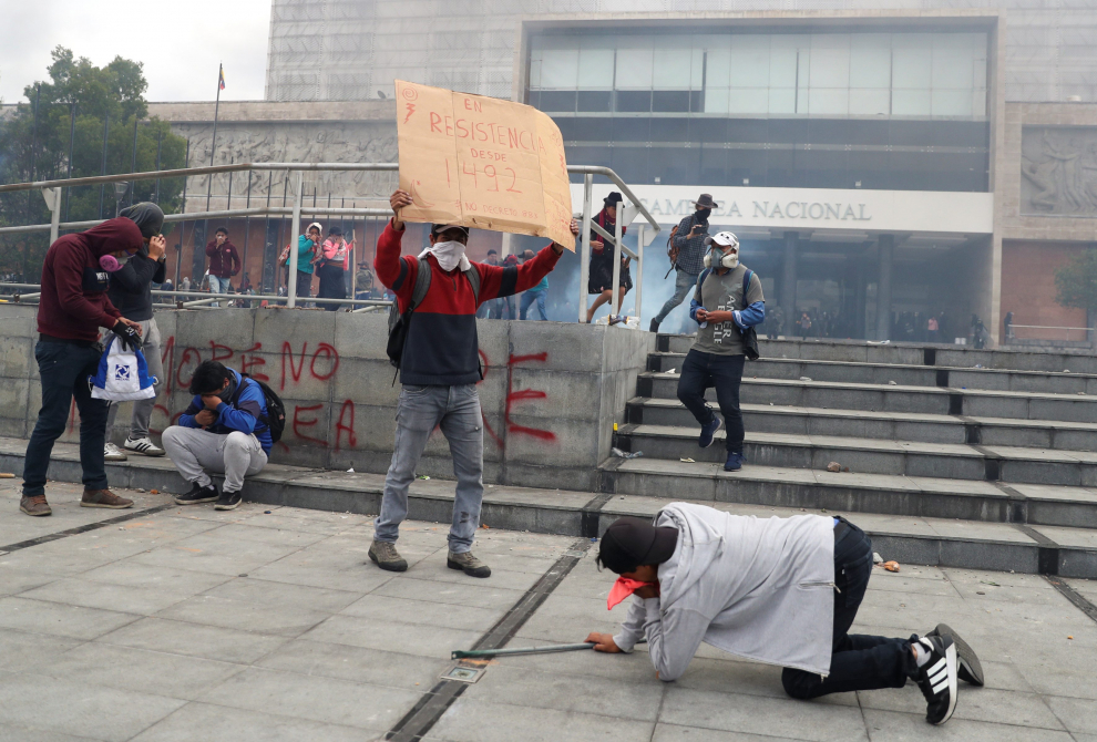 Fuertes protestas en Ecuador | Imágenes