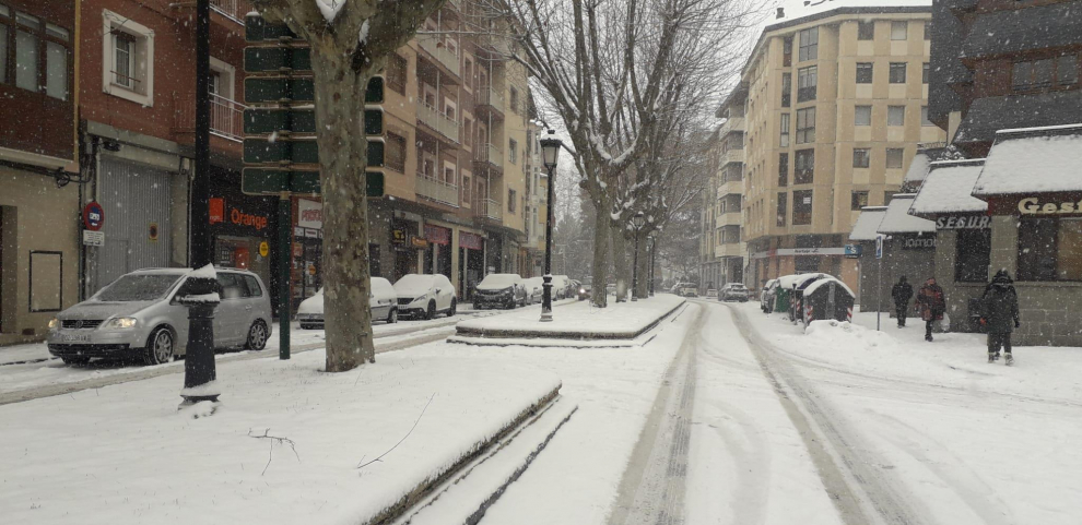 Filomena también visita Jaca