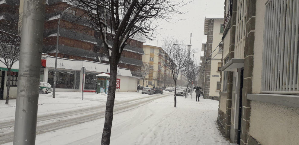 Filomena también visita Jaca