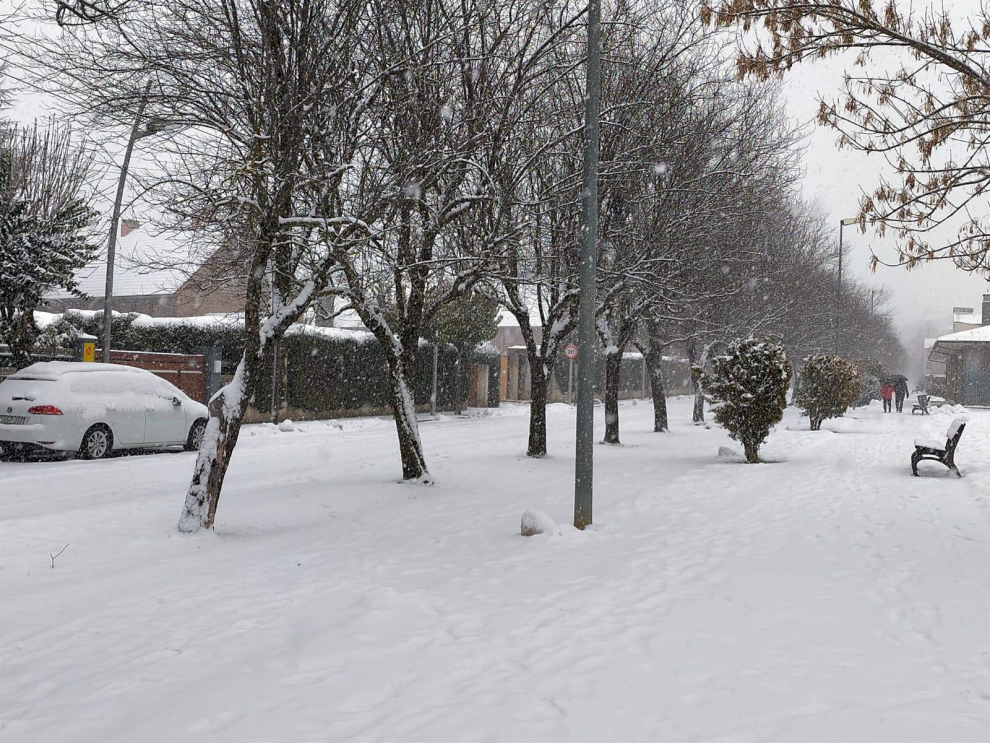 Filomena también visita Jaca