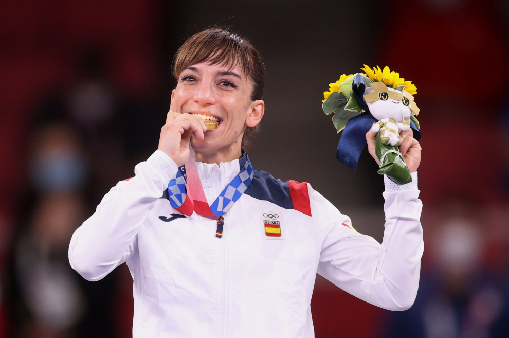 Foto: Sandra Sánchez, oro olímpico en kata en los Juegos de Tokio 2020 ...