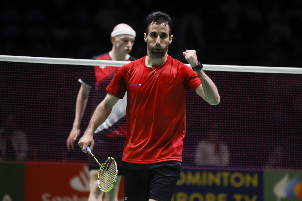 Fotos del aragonés Pablo Abián, en el Campeonato de Europa de bádminton ...