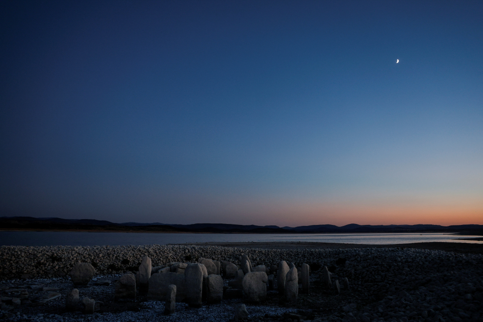 El Stonehenge español aflora por la sequía