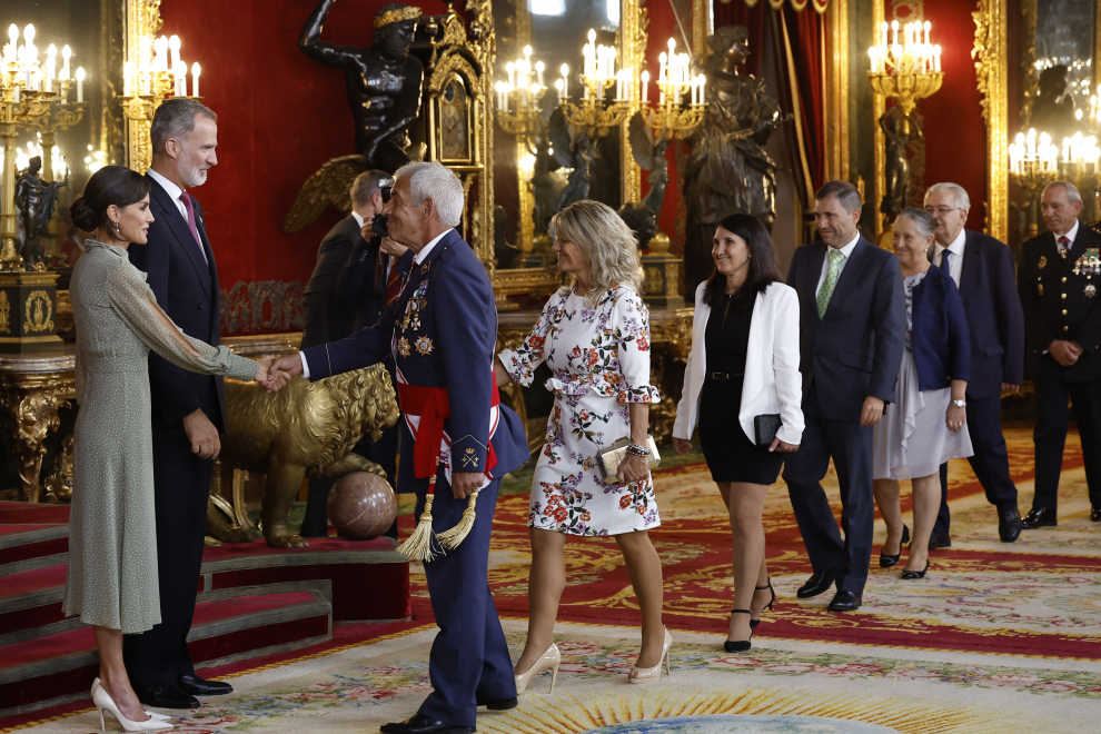 En imágenes | Recepción de los reyes en el Palacio Real el 12 de octubre de 2022