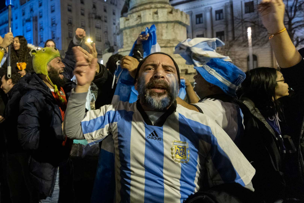 Fotos de la afición argentina celebrando la victoria del Mundial en ...