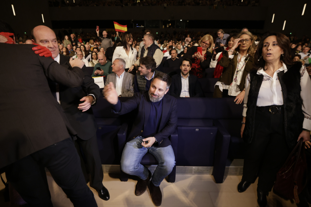 Fotos del acto de Vox en Zaragoza, con Santiago Abascal