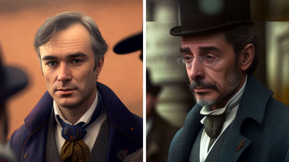 Fotos de cómo serían Lambán y Azcon en otras épocas de la Historia ... Fotos de cómo serían Lambán y Azcon en otras épocas de la Historia ...