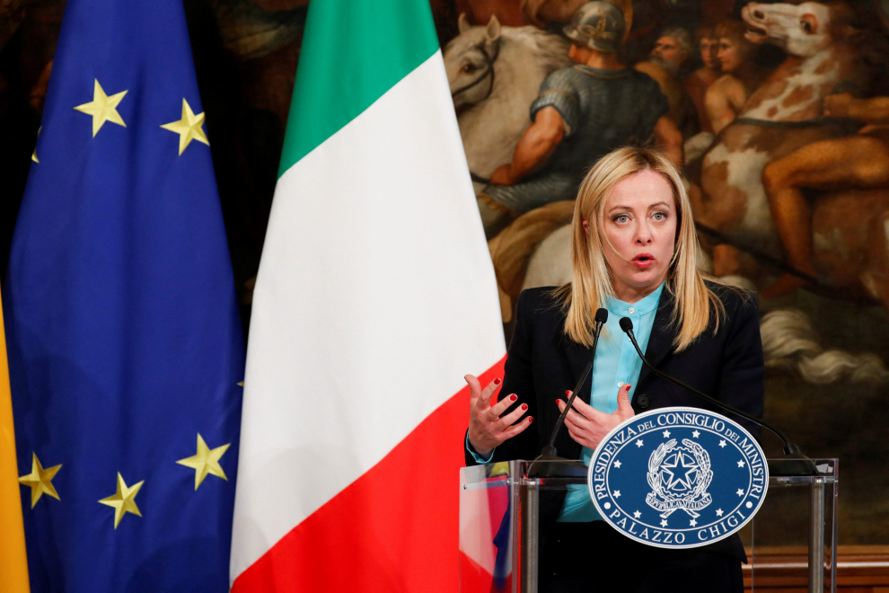 Fotos de la visita de Pedro Sánchez a Roma y su reunión con Giorgia ...