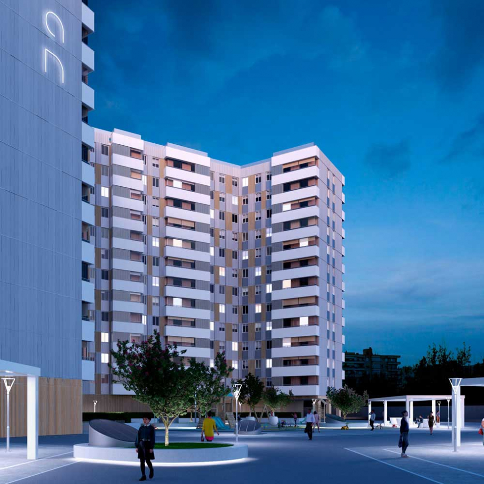 Fotos | Así quedará Kasán, el primer edificio del Actur, cuando ...