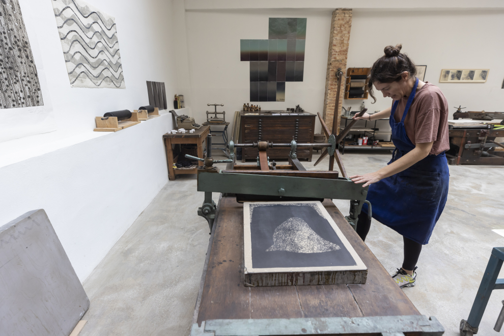 Fotos del último taller de litografía de Zaragoza | Imágenes