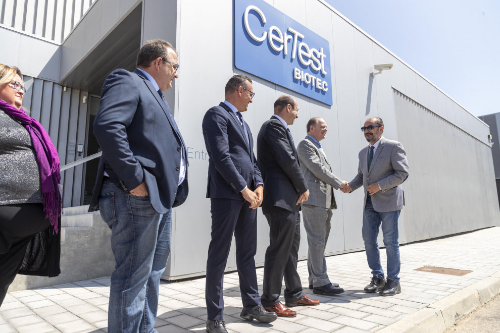 Fotos | Javier Lambán acude a las obras de ampliación de Certest ...