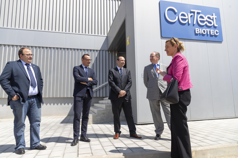 Fotos | Javier Lambán acude a las obras de ampliación de Certest ...