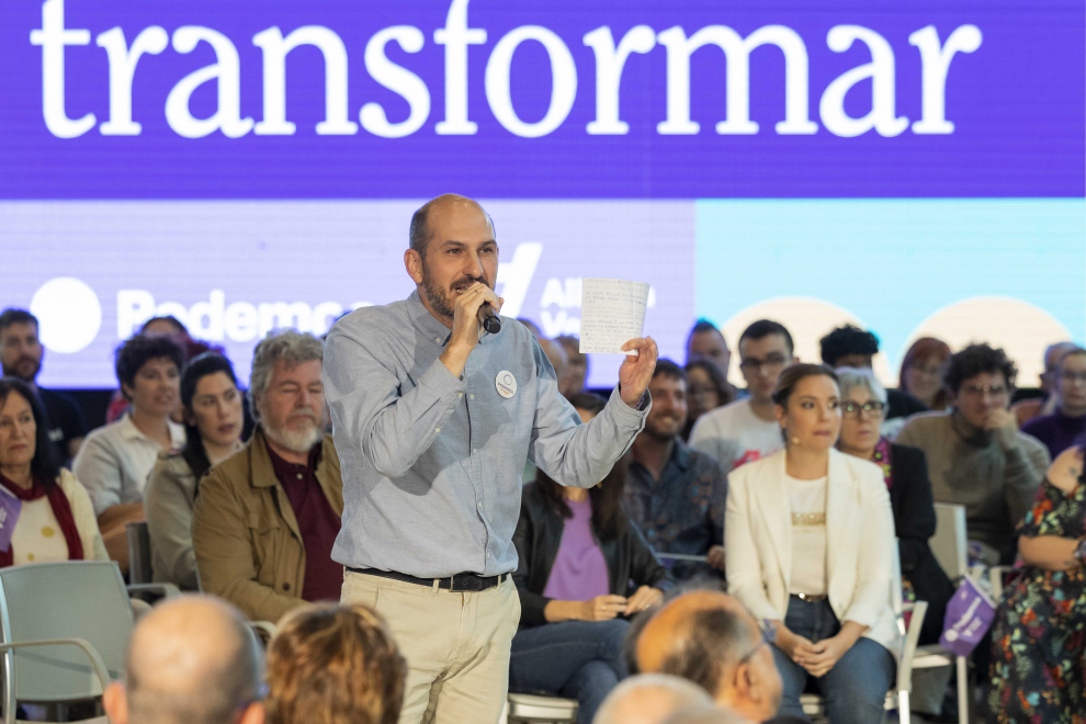 Mitin de Podemos en Zaragoza