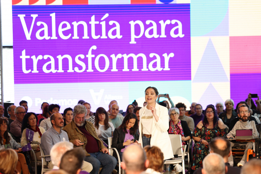 Mitin de Podemos en Zaragoza | Imágenes