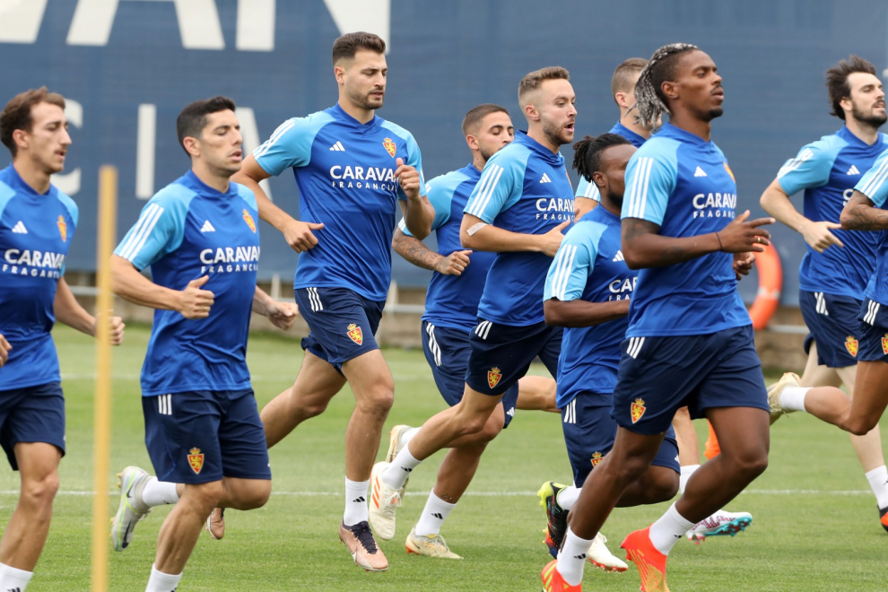 Primer entrenamiento de Bakis con el Real Zaragoza | Imágenes