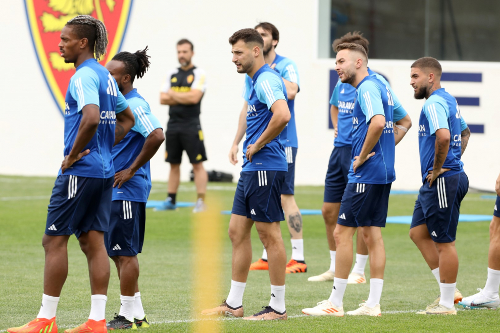 Primer entrenamiento de Bakis con el Real Zaragoza | Imágenes