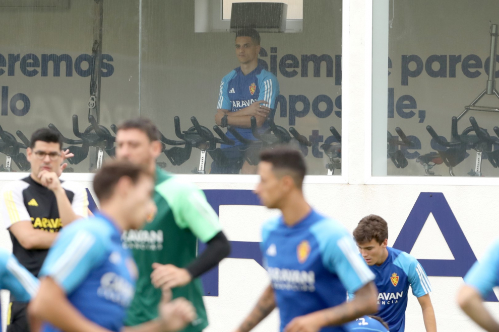 Primer entrenamiento de Bakis con el Real Zaragoza | Imágenes