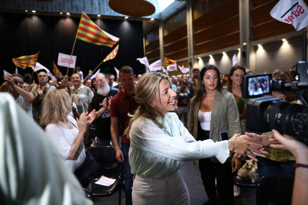 Fotos del mitin de Yolanda Díaz en Zaragoza | Imágenes