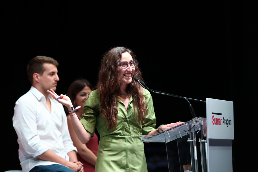 Fotos del mitin de Yolanda Díaz en Zaragoza | Imágenes