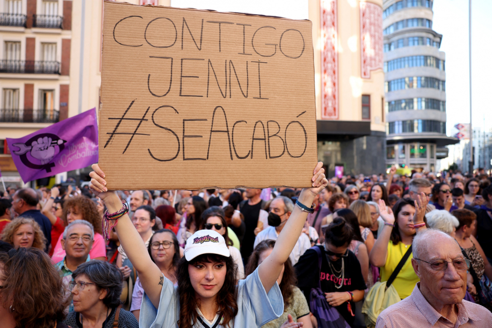 Fotos de la manifestación en Madrid en apoyo a Jenni Hermoso | Imágenes