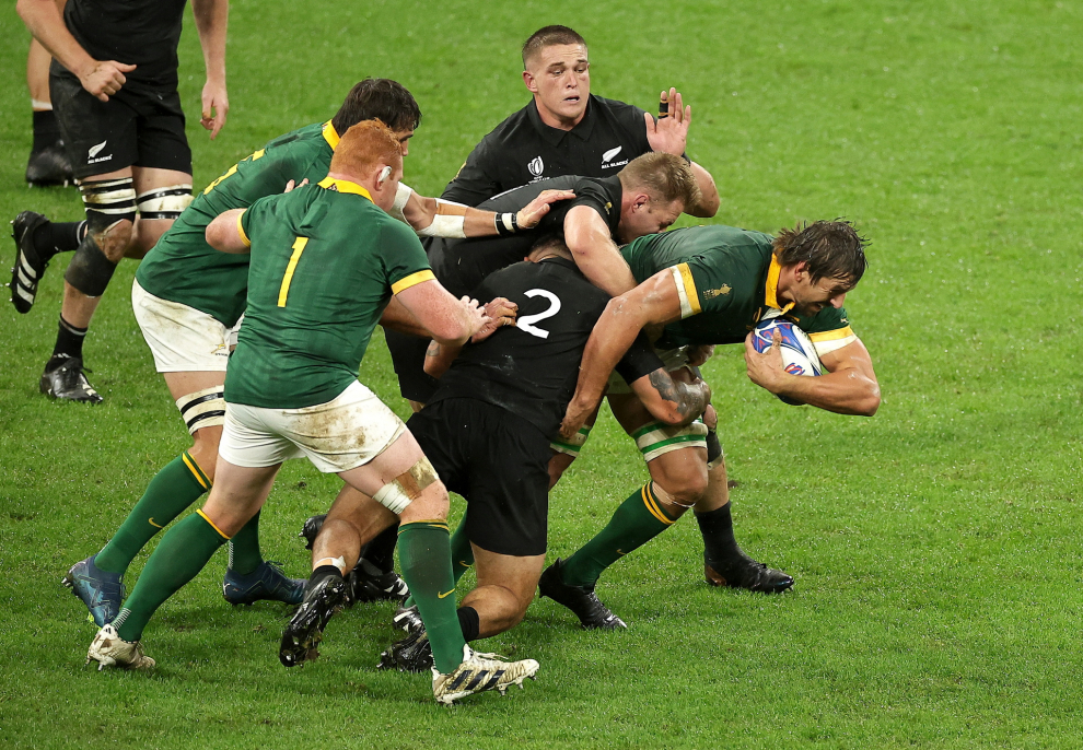 Fotos de la final del Mundial de Rugby entre Nueva Zelanda y Sudáfrica