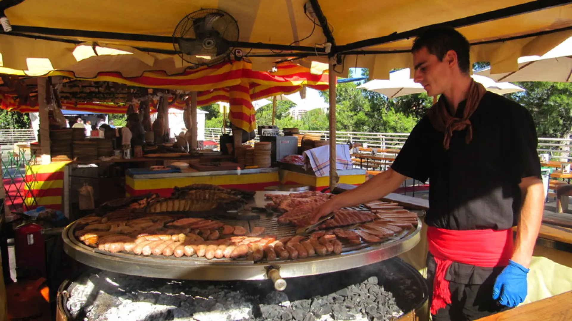 Chorizo, chuches y gaitas en la ribera del Ebro