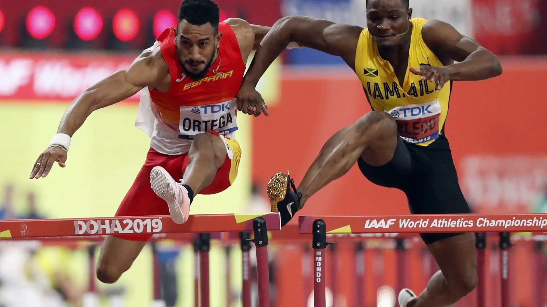 Orlado Ortega, dolido al quedarse sin medalla en la final de 110 metros ...