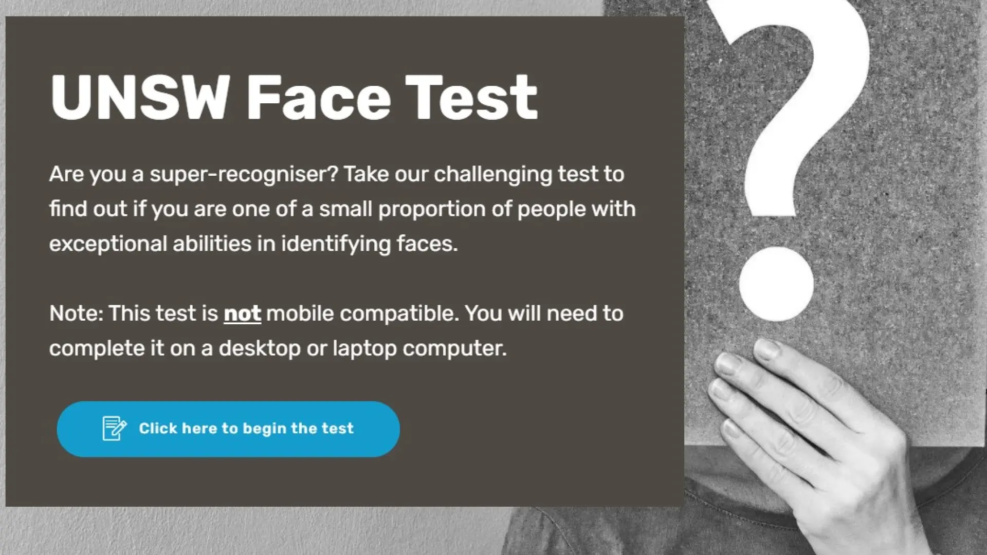 ¿Eres el mejor reconocedor de rostros del mundo? Este test podría decírtelo