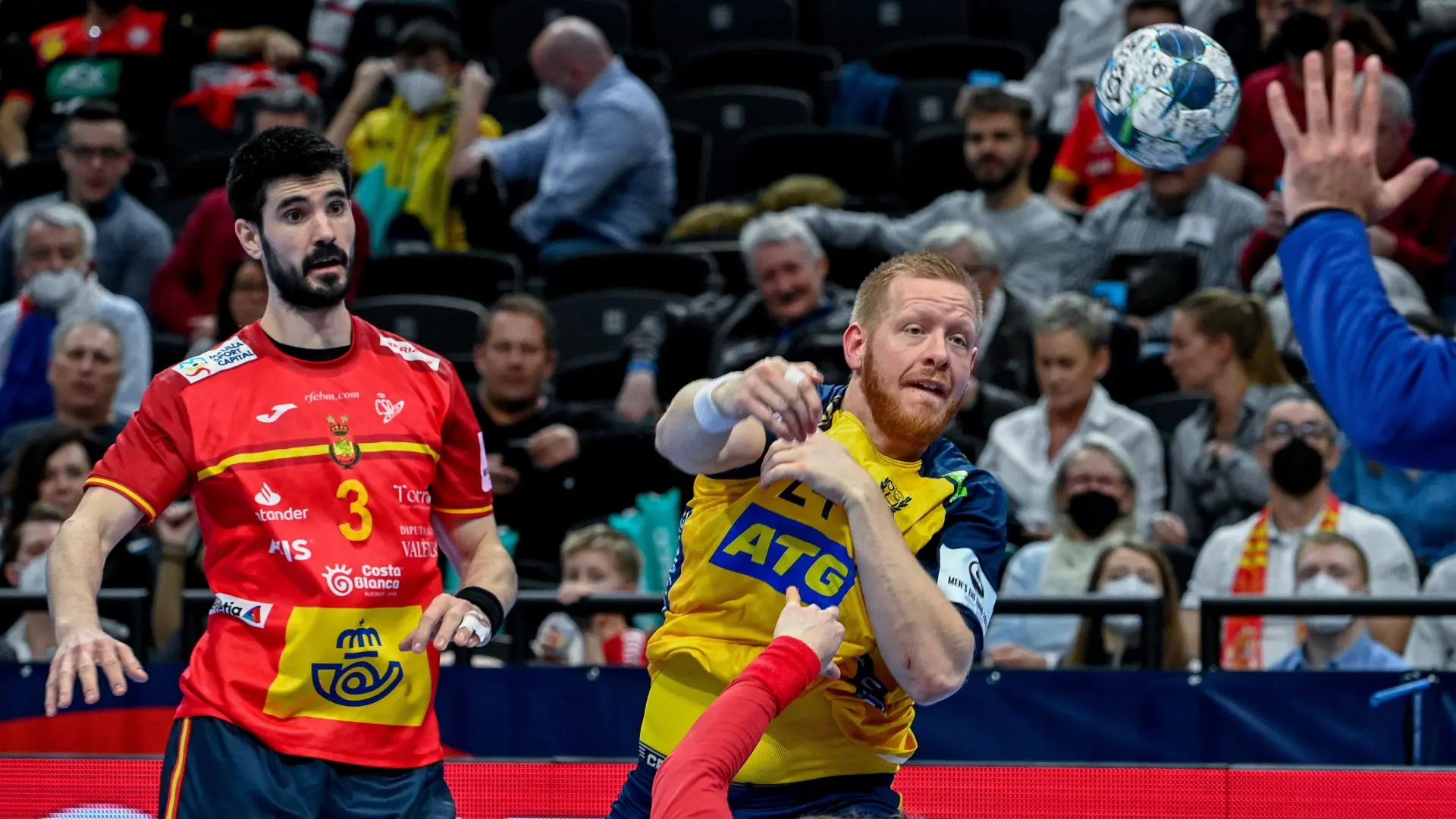 La final del Europeo de Balonmano Suecia-España, en imágenes