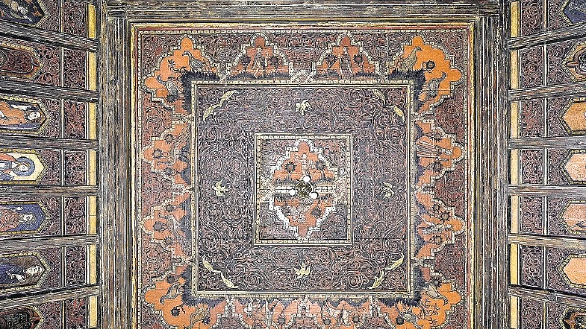 Cinco obras del artesonado aragonés que viajaron a Estados Unidos