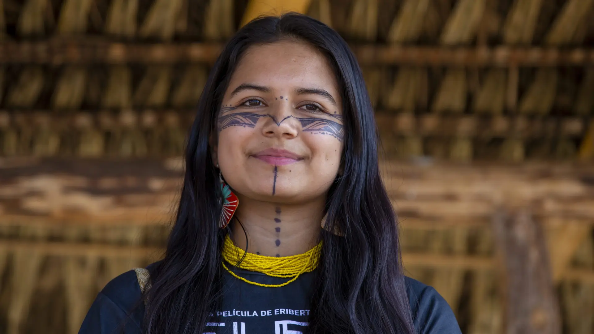 Las mujeres de Sarayaku se pintan para evocar la belleza de las amazonas