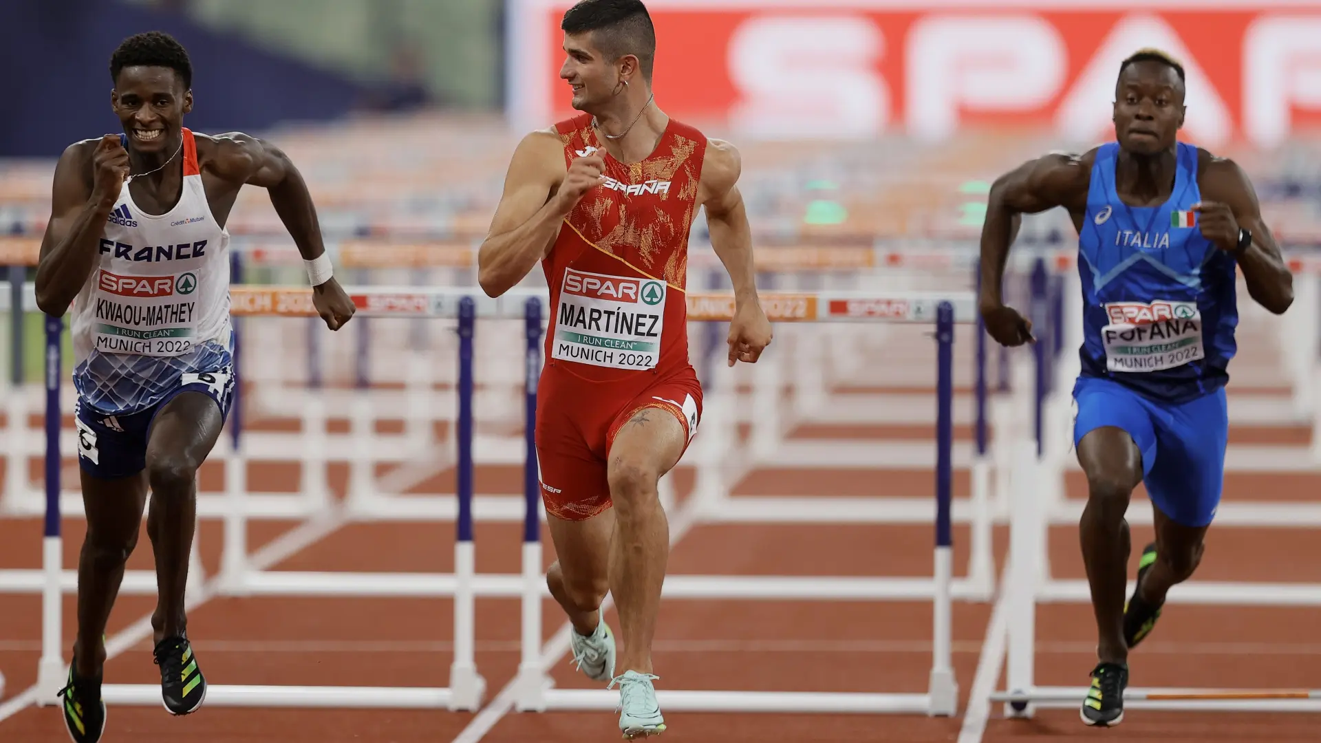 Asier Martínez, campeón de Europa de 110 metros vallas por una milésima