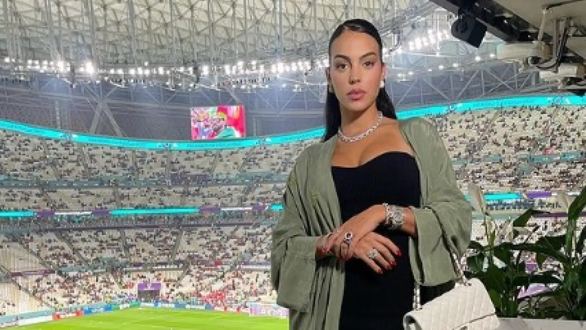 Georgina Rodríguez sobre la ausencia de Cristiano en el partido ante ...