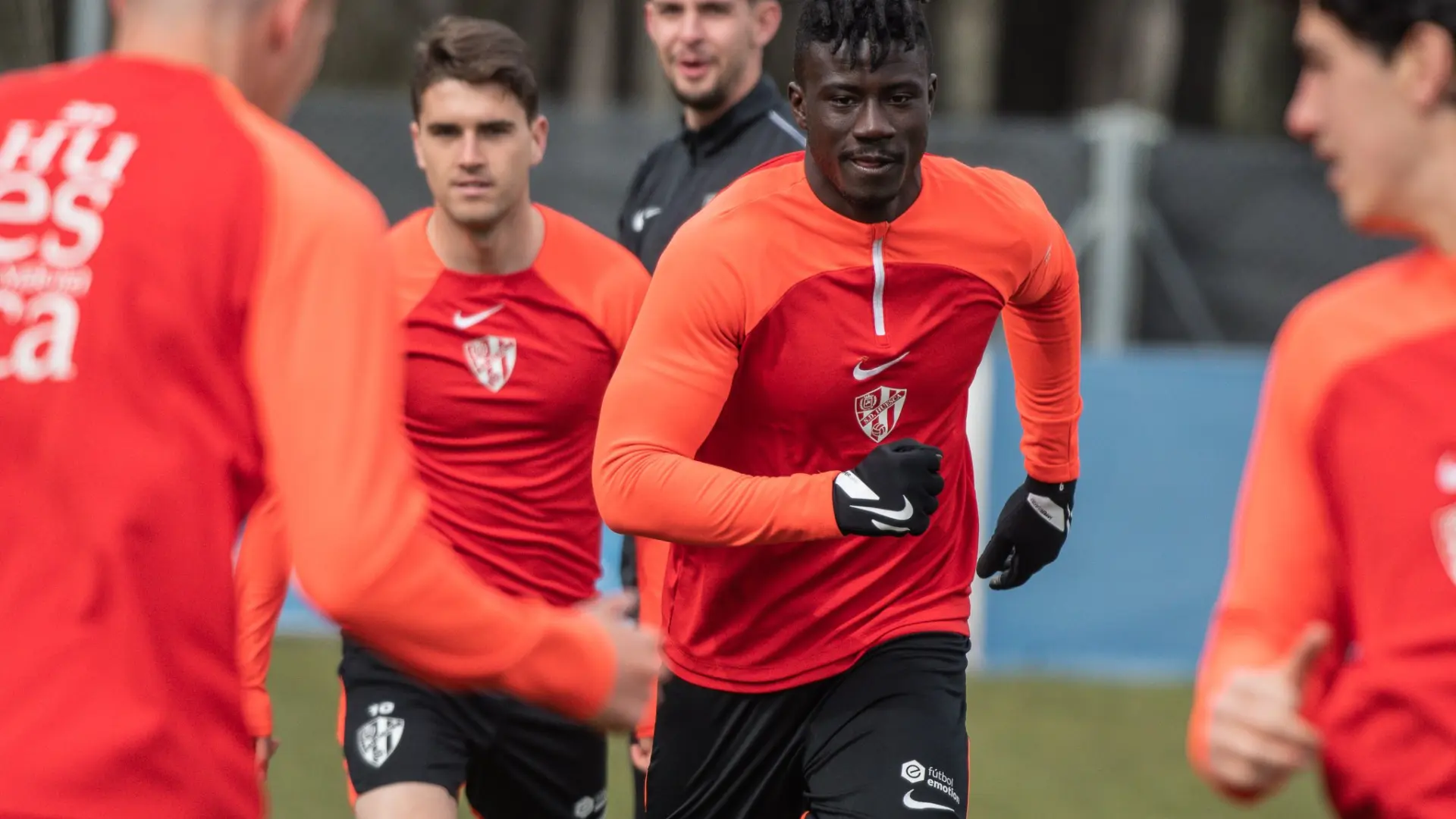 Samuel Obeng, una alegría para la delantera de la SD Huesca