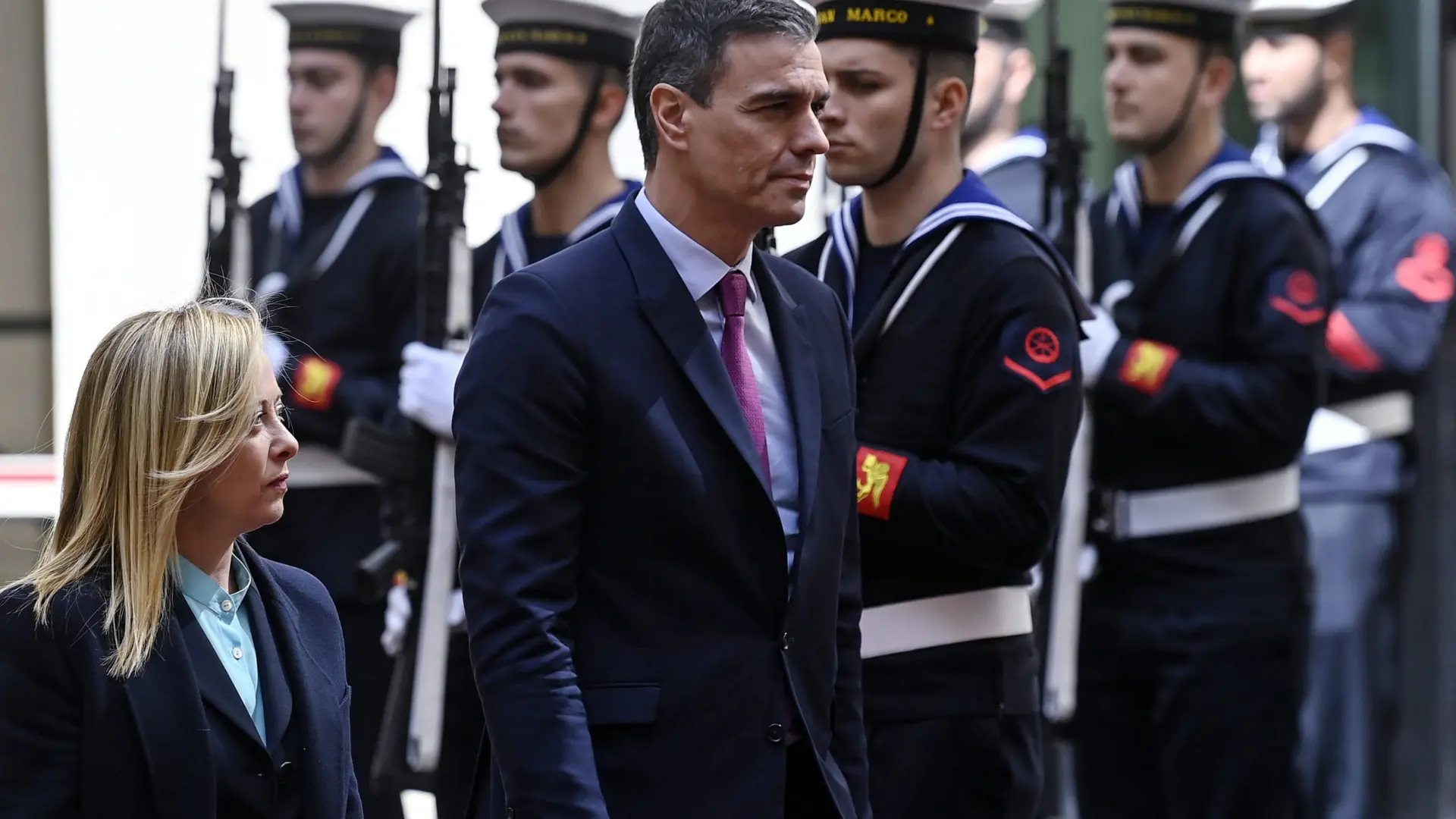 Fotos de la visita de Pedro Sánchez a Roma y su reunión con Giorgia ...