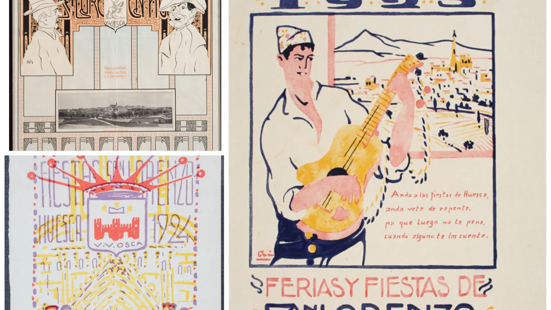 El Museo de Huesca desempolva los carteles de las Fiestas de San Lorenzo de Ramón Acín