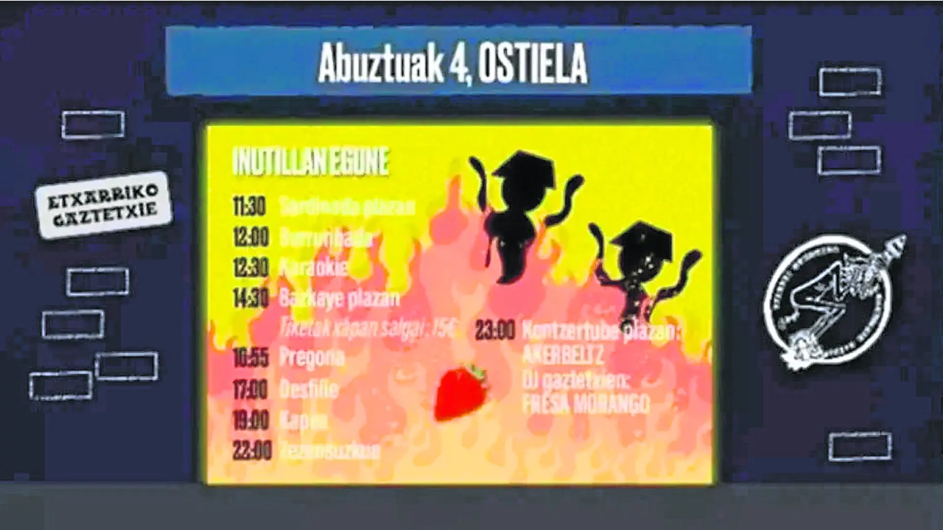 Polémica por el cartel de una fiesta de un pueblo navarro con guardias ...