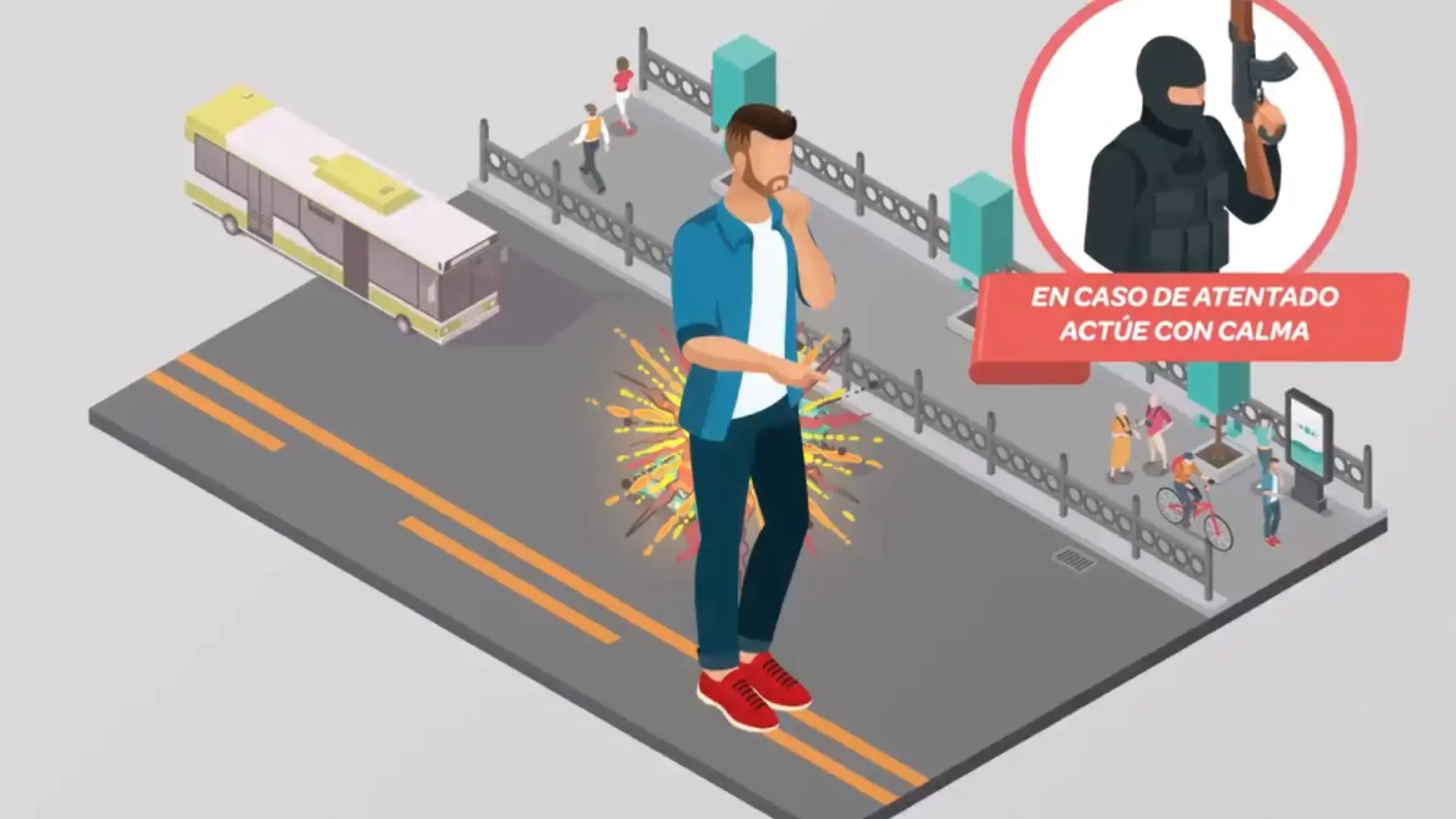¿Sabrías cómo actuar en caso de atentado terrorista?