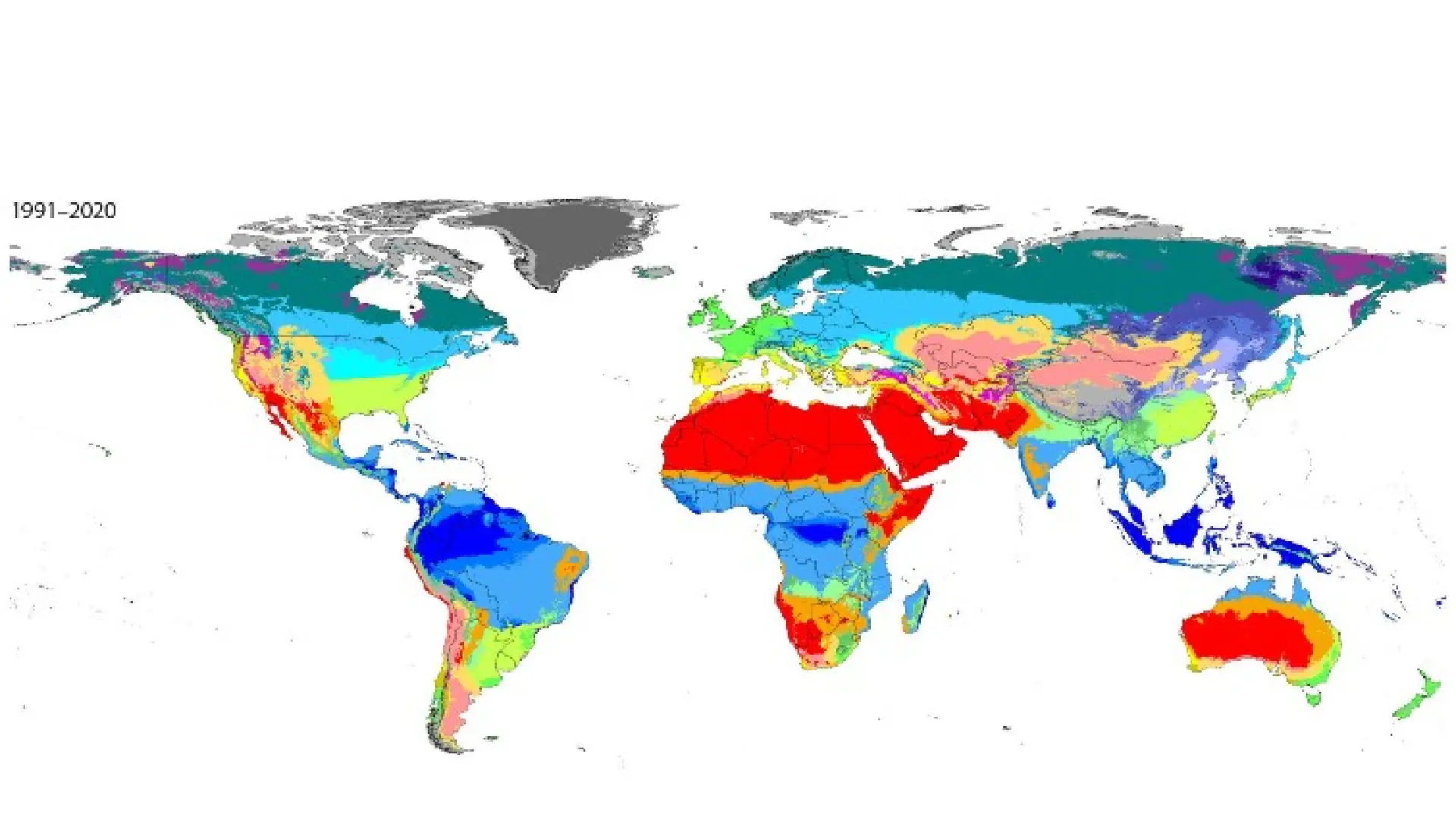 Mapamundis climáticos de ayer y hoy