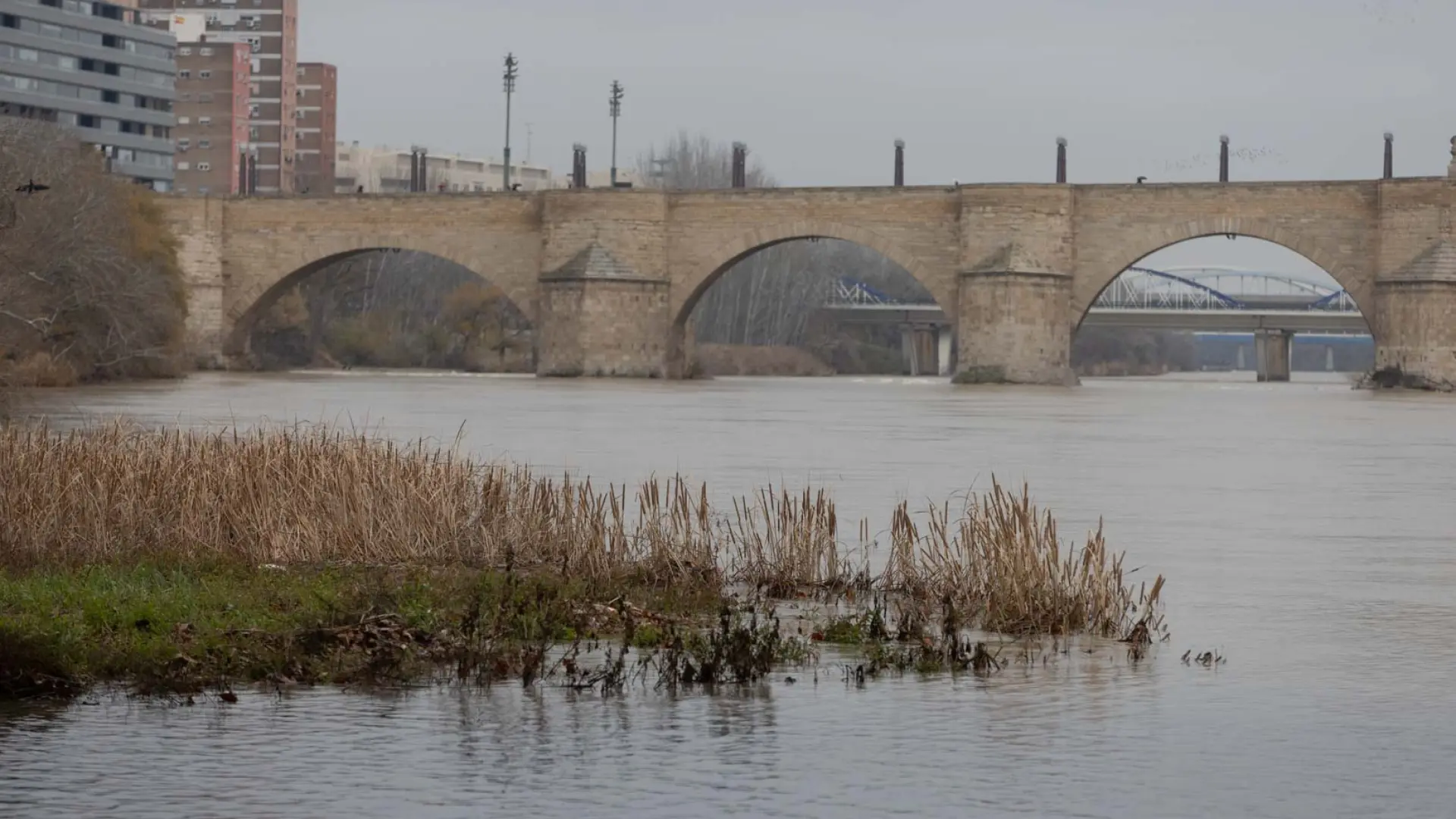 Los Bomberos de Zaragoza rescatan con vida a una mujer en el río Ebro