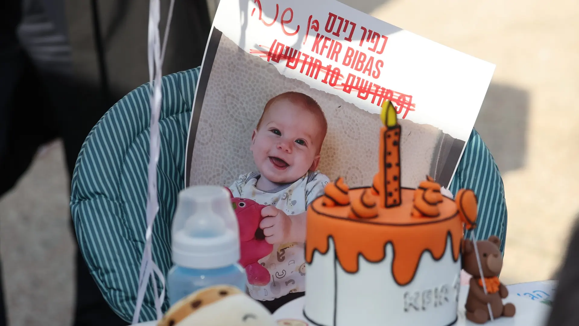 El primer cumpleaños de Kfir, el rehén más joven de Hamás