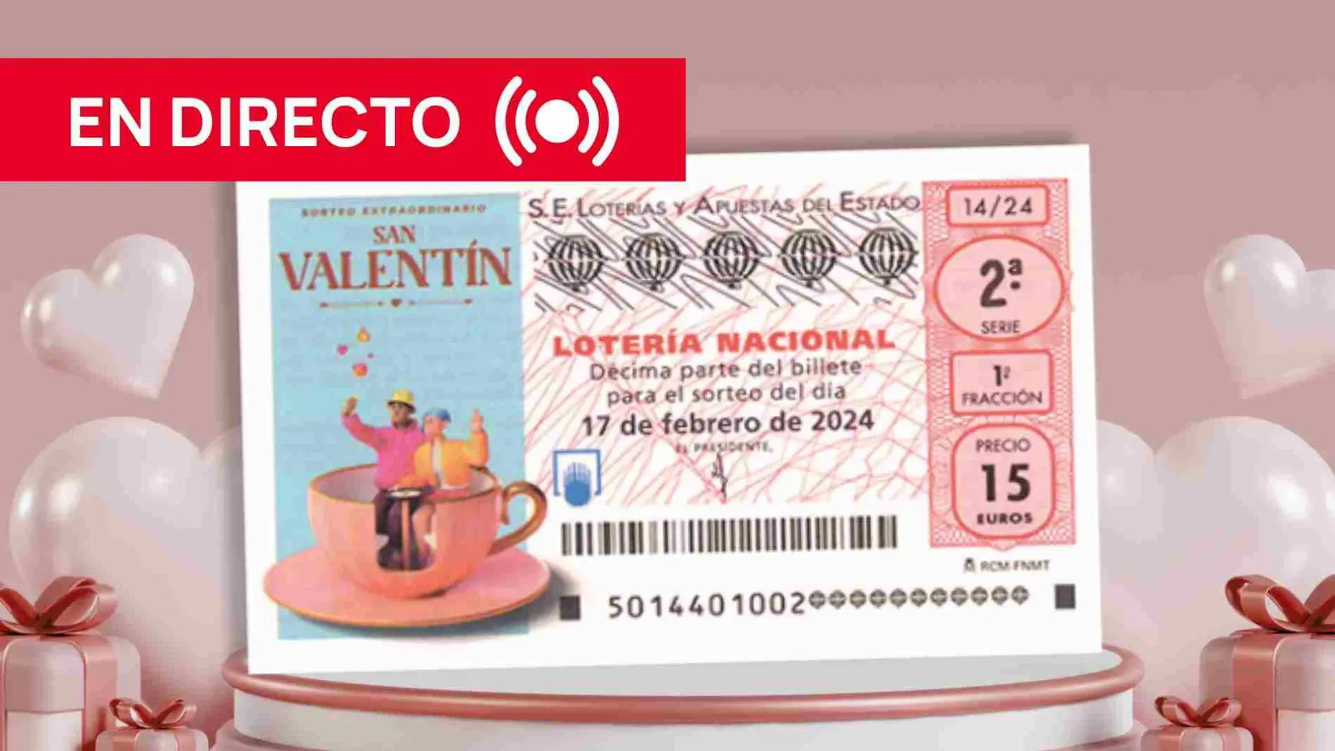 Comprobar Sorteo de San Valentín 2024 de Lotería Nacional: resultados