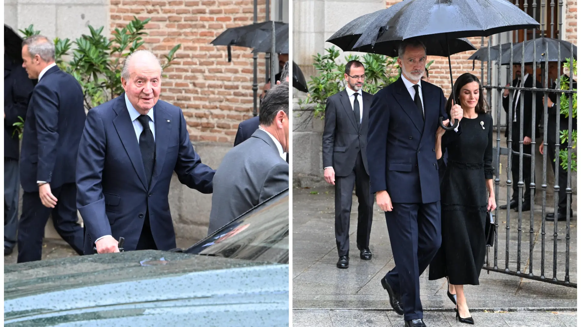 Felipe VI y el rey Juan Carlos se encuentran en el funeral de Fernando ...