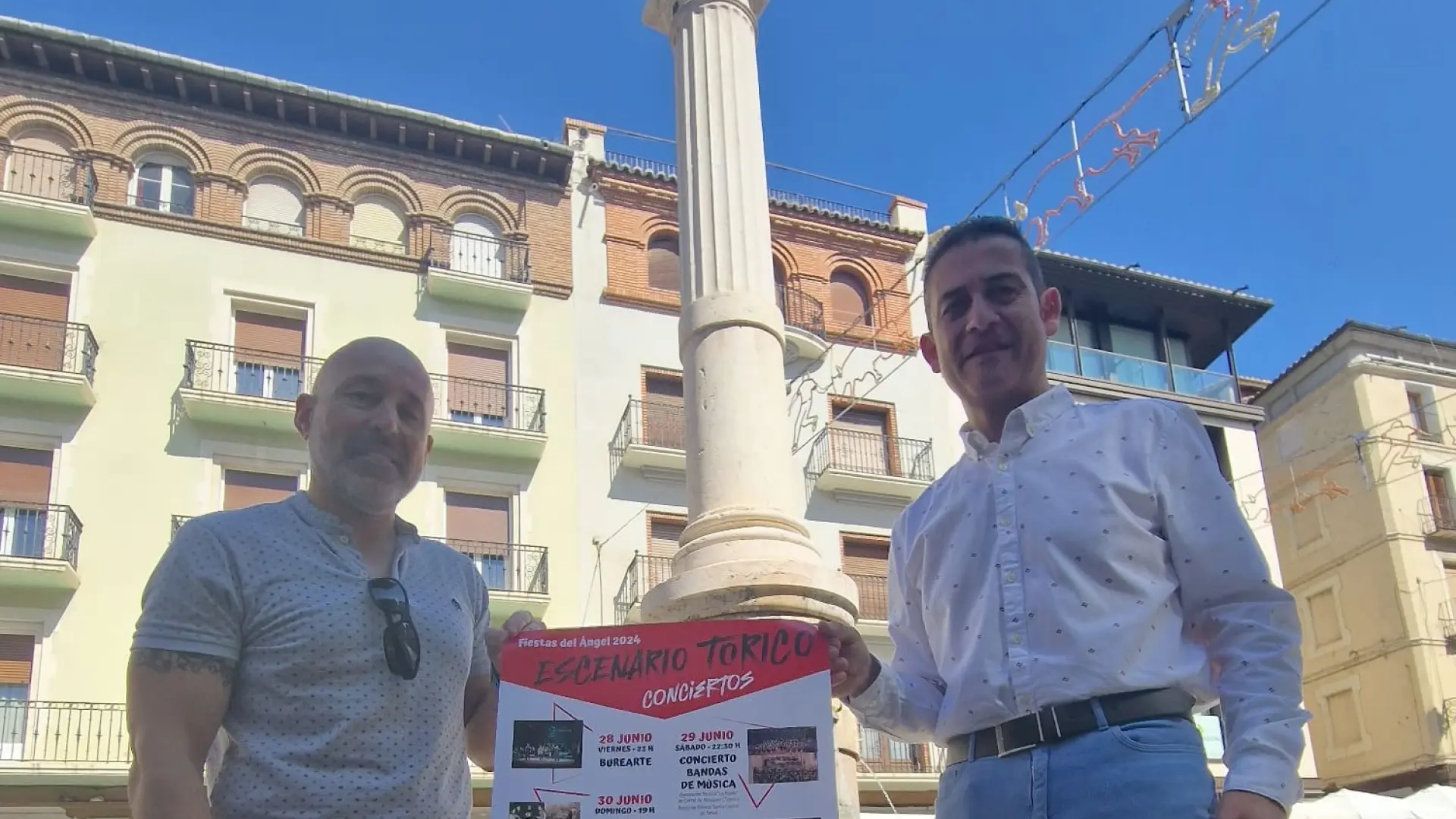 La plaza del Torico, un escenario central de las fiestas del Ángel