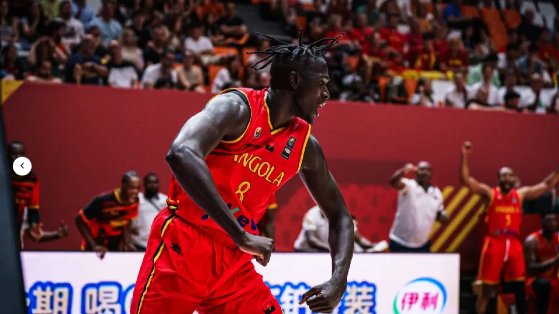 El jugador del Casademont Zaragoza Jilson Bango vuelve a brillar con Angola