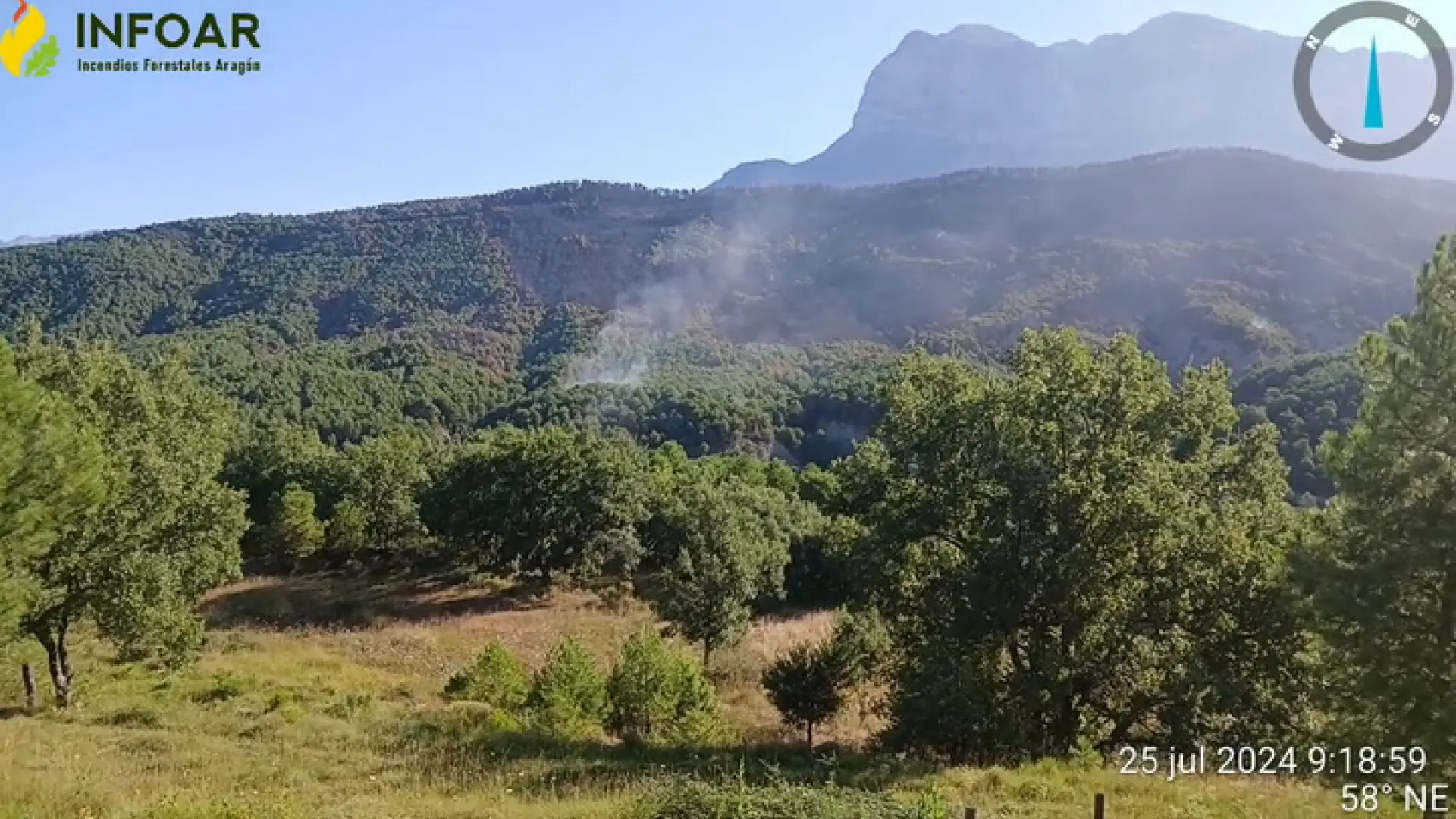 Incendio Forestal En El Pueyo De Araguás
